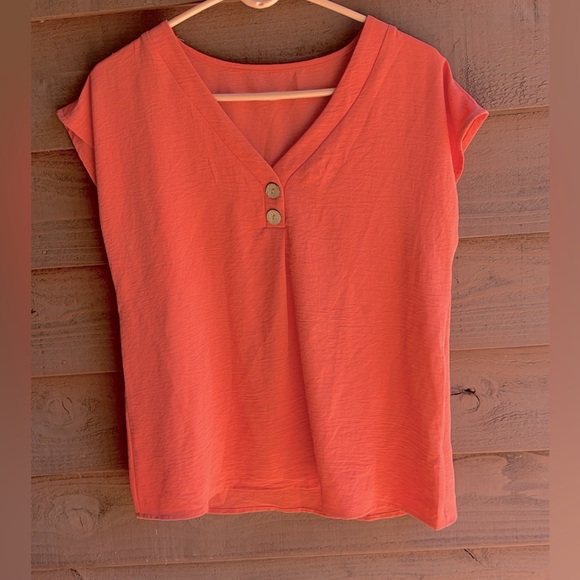 SHEIN | Tops | Peach Blouse | Poshmark